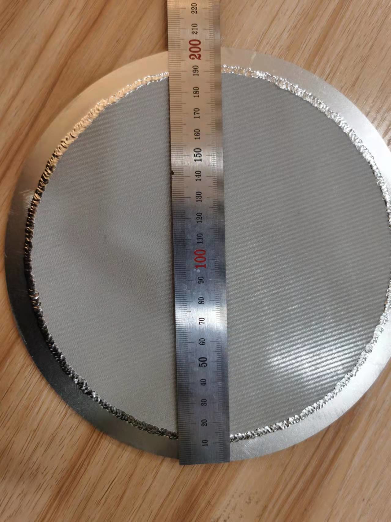 Sus316l 10 Micron Sintered Porous Disc Filter 2.0mm Thickness Dia 90mm